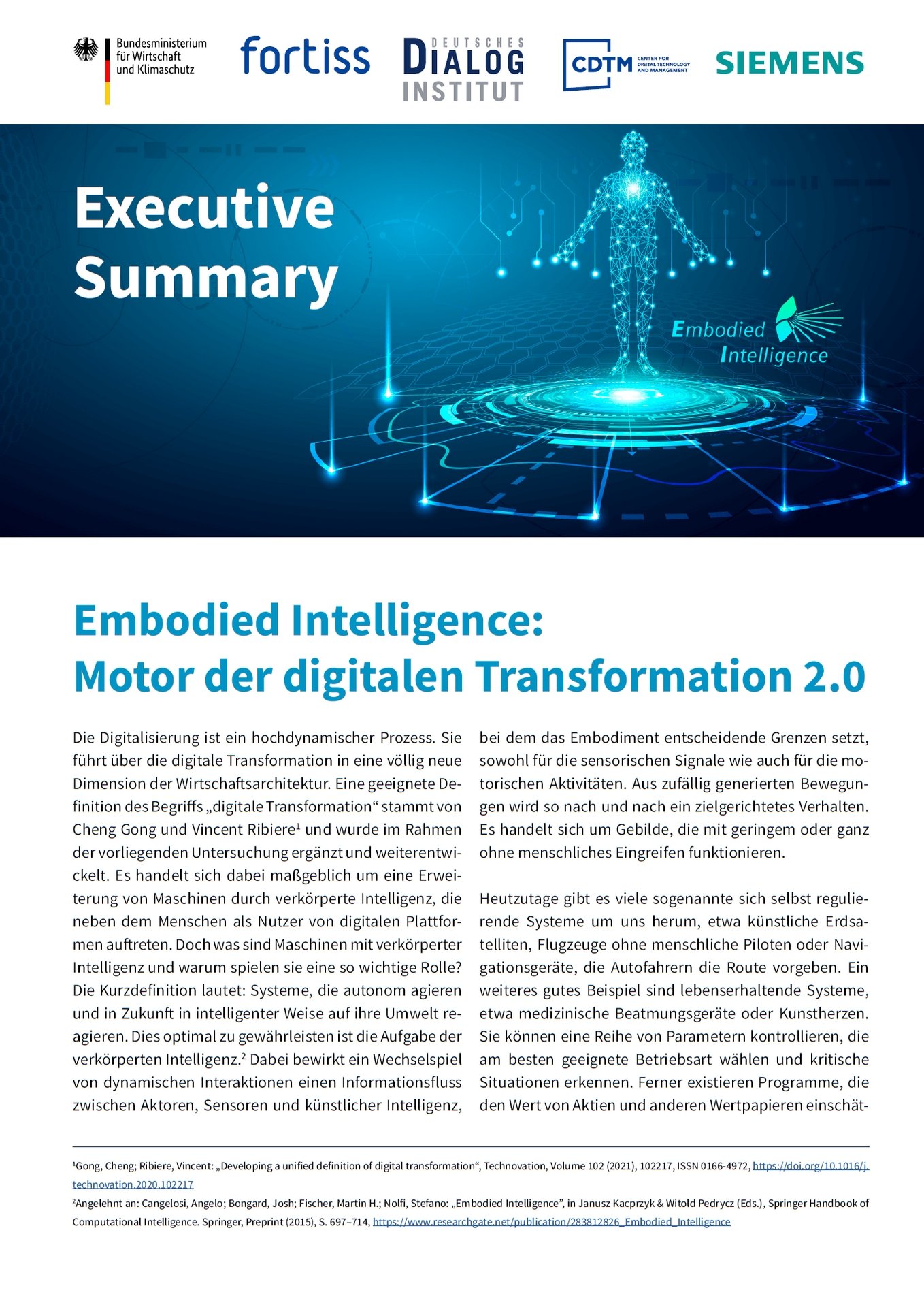Executive Summary Download - Embodied Intelligence Untersuchung